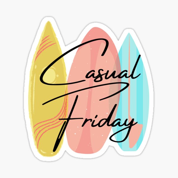 "Casual Friday | Friday vibe | chilling Friday | beach life" Sticker by ...