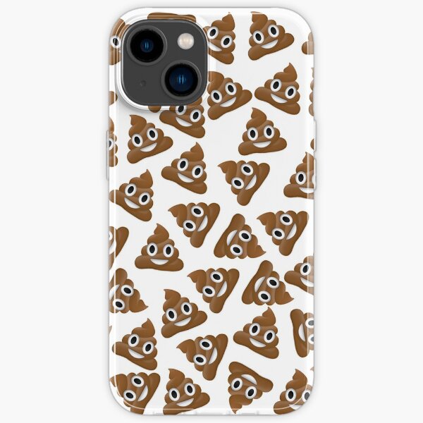 "Pile of Poo Poop Emoji Pattern" iPhone Case for Sale by riddleparty ...