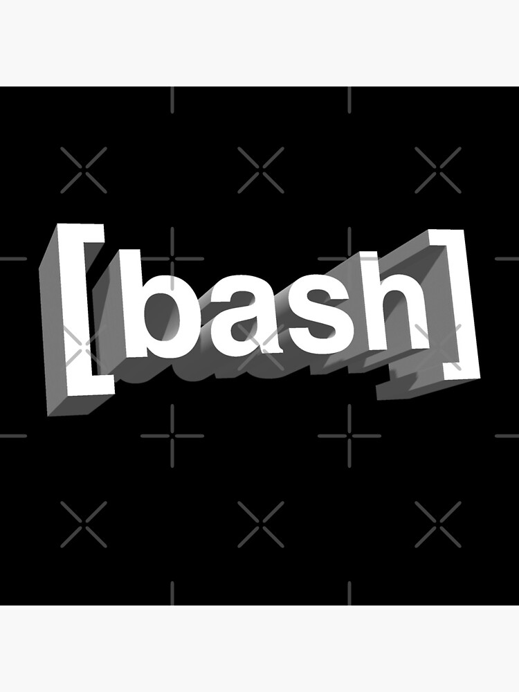 "[ bash ] 3d logo" Art Print for Sale by typo-n-quotes | Redbubble