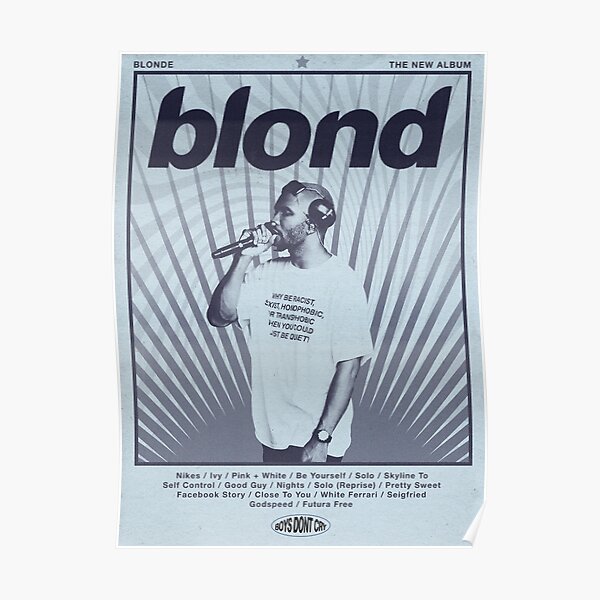 "Frank Ocean Blonde Concert" Poster for Sale by lgsketches | Redbubble