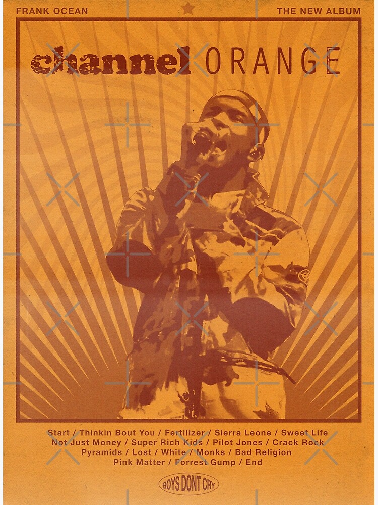 "Frank Ocean Channel Orange Concert" Poster by lgsketches | Redbubble