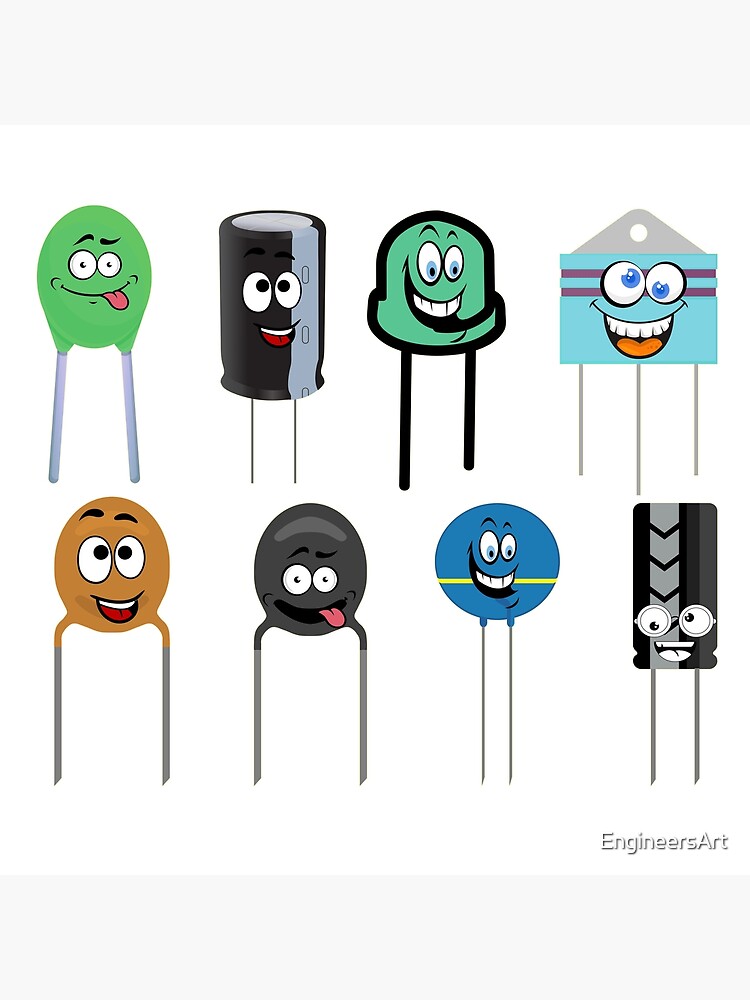 "Funny Electronic Components Symbols" Poster by EngineersArt | Redbubble
