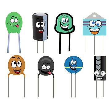 "Funny Electronic Components Symbols" Sticker for Sale by EngineersArt ...