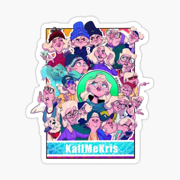 "*TRENDING* Cool Kallmekris Youtuber Tiktoker Merch Design" Sticker by ...