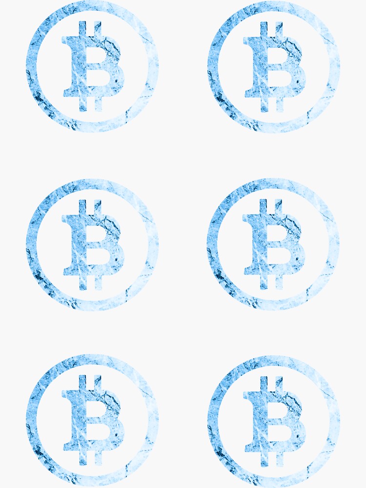 "Bitcoin (BTC) Blue Marble Logo" Sticker for Sale by issaapparel ...