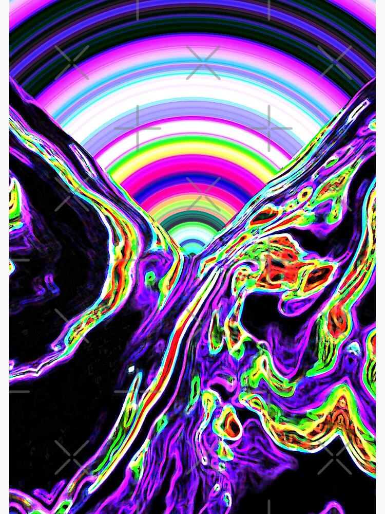 "RAINBOW ACID TRIP" Poster for Sale by Nickphillips | Redbubble