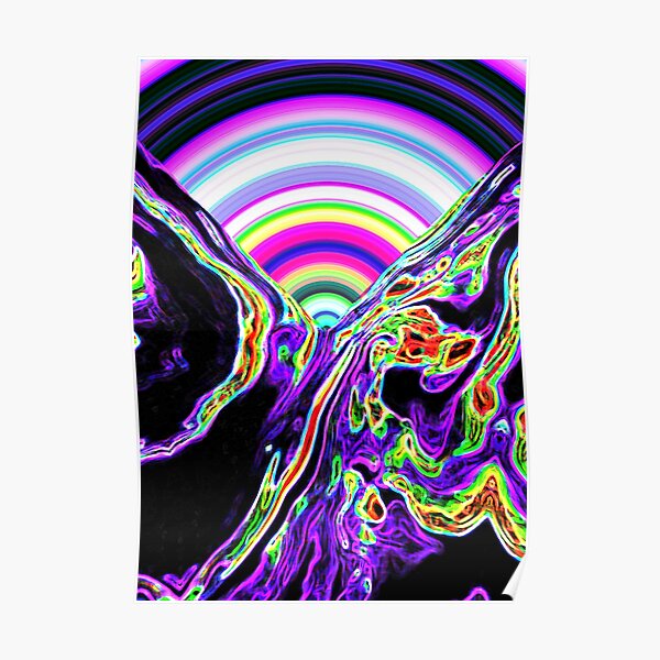 "RAINBOW ACID TRIP" Poster for Sale by Nickphillips | Redbubble