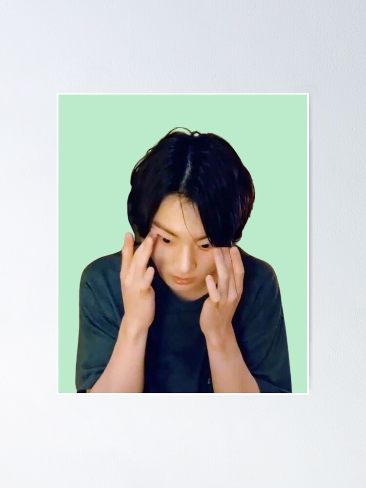 "JK vlive meme" Poster for Sale by lilykim | Redbubble