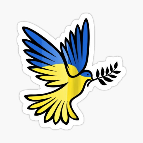 "Ukrainian peace bird" Sticker by VivaanArt | Redbubble