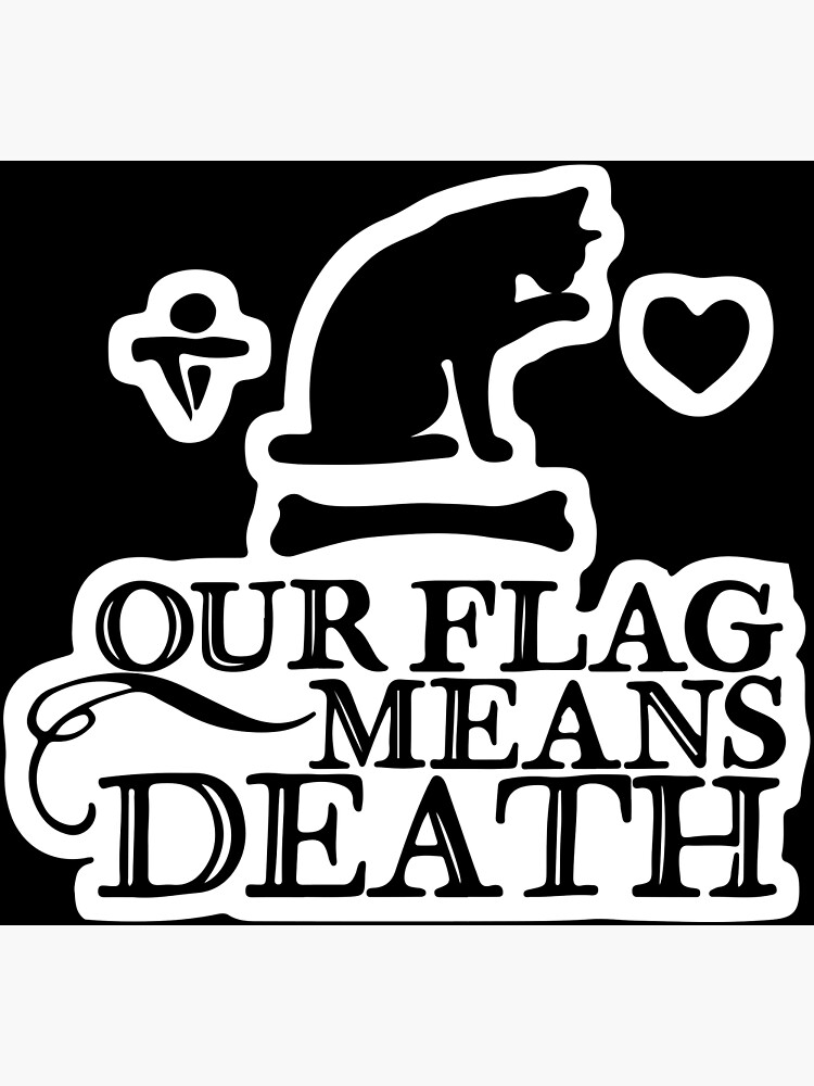"Our flag means death cat Flag" Photographic Print for Sale by ...