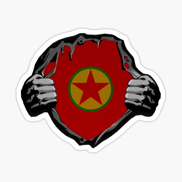 "PKK Flag,PKK in the heart" Sticker by KurdishShops | Redbubble