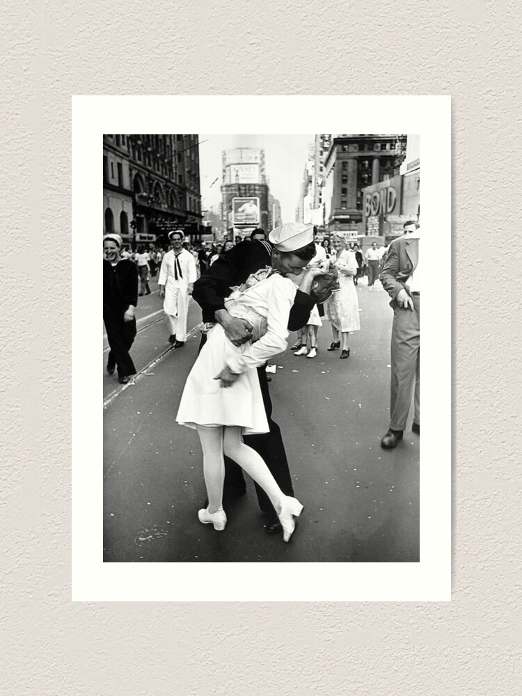 "Kissing World War II Goodbye" Art Print for Sale by riddleparty ...