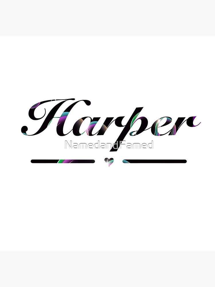 "Harper personalised name with bubble design" Poster for Sale by ...