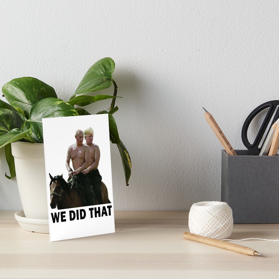 "WE DID THAT" Sticker for Sale by LucyLabs | Redbubble