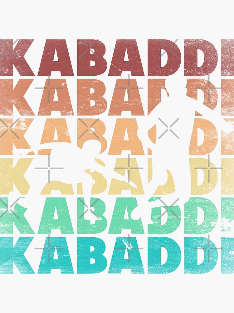 "Kabaddi Indian Sports Silhouettes" Sticker by ShopTheStyle | Redbubble