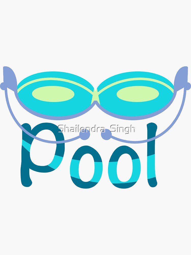 "Swimming pool party logo design " Sticker for Sale by SPSTAG | Redbubble