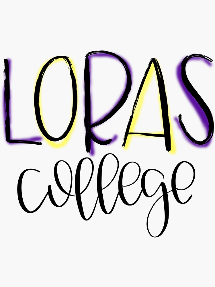 "Loras College " Sticker for Sale by CaliByGabi | Redbubble