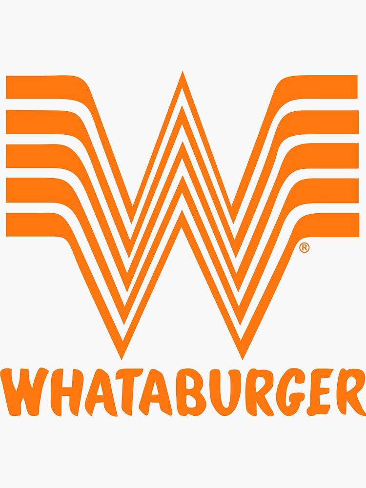 "LOGO - "WHATABURGER" " Sticker by lenkafrens | Redbubble