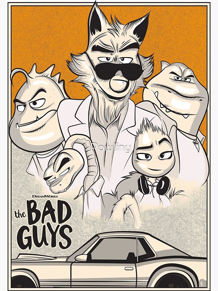 "The Bad Guys 2022 Film , The Bad Guys Movie 2022" Art Print by Powliny ...