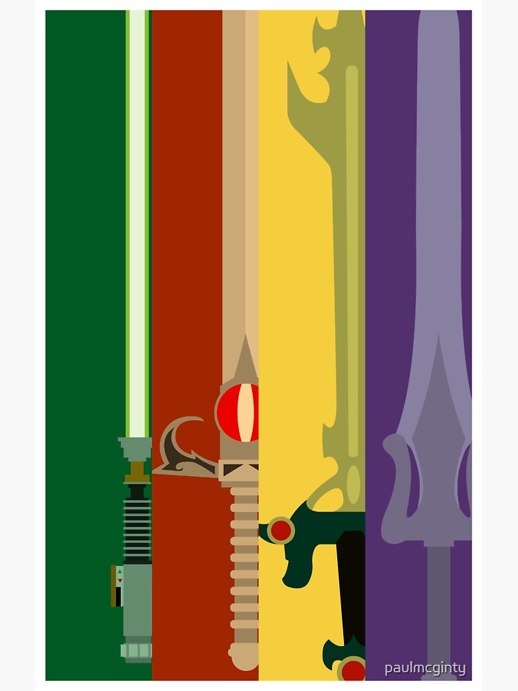 "Swords of Power" Sticker for Sale by paulmcginty | Redbubble
