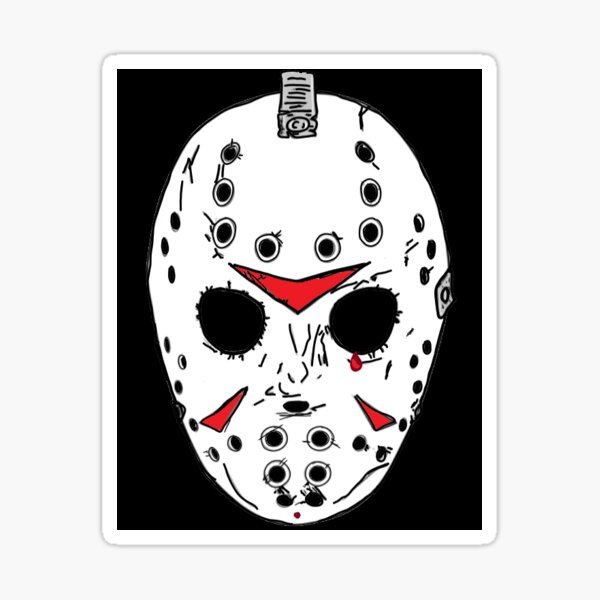"Jason Voorhees Mask " Sticker by thegamerboss44 | Redbubble