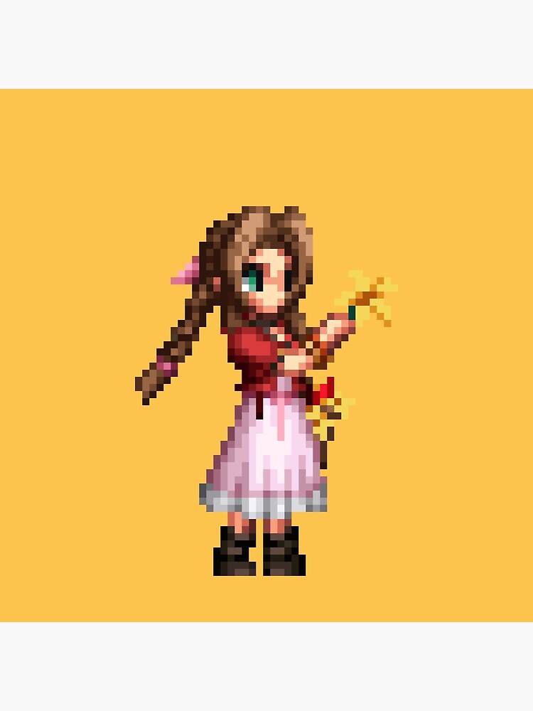 "Aerith Final Fantasy VII Remake Pixel Art" Poster for Sale by PIXEL ...