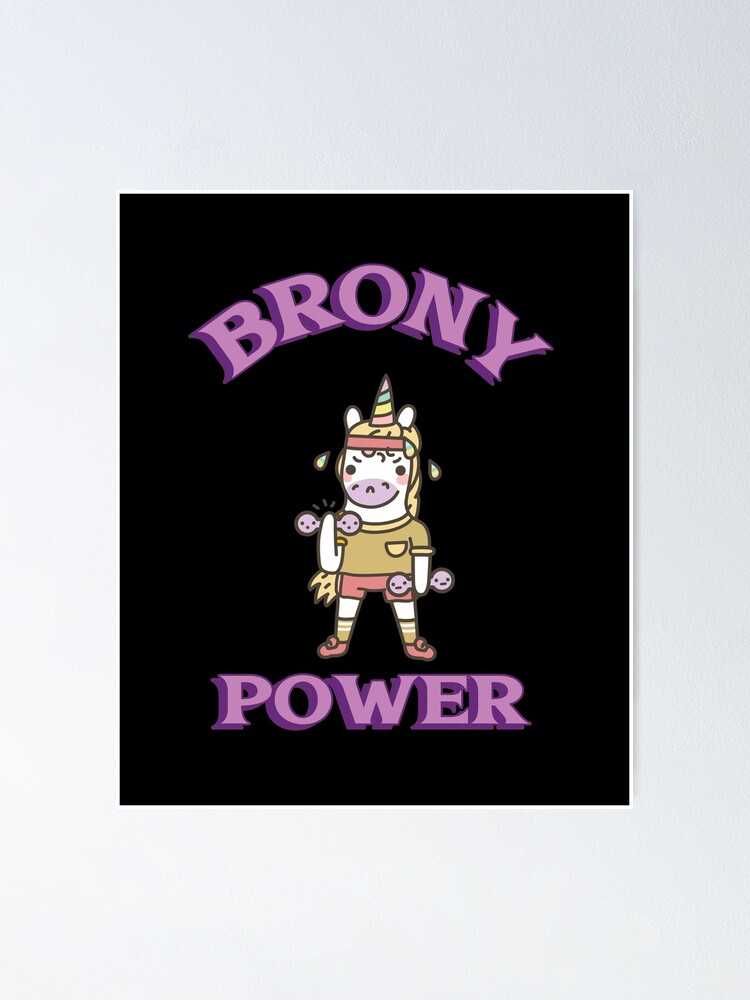 "Brony Power MLP Pony " Poster for Sale by FunThingstoDo | Redbubble