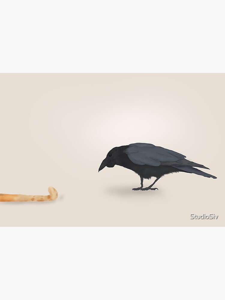 "Raven and a ginger cat tail" Poster for Sale by StudioSiv | Redbubble