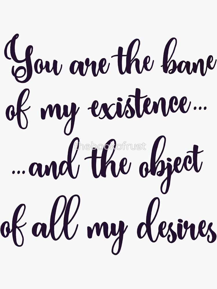 "Bridgerton Kanthony You are the bane of my existence calligraphy quote ...