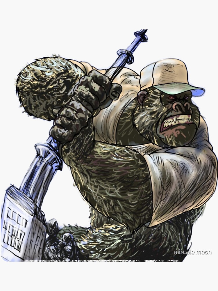 "Jmancurly " Sticker by sevkidurdu | Redbubble