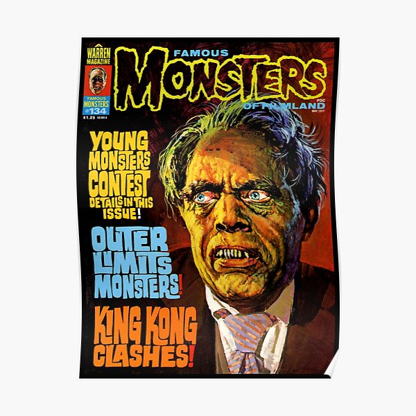 "AND ANOTHER GREAT VINTAGE FAMOUS MONSTER MAGAZINE COVER!" Poster for ...
