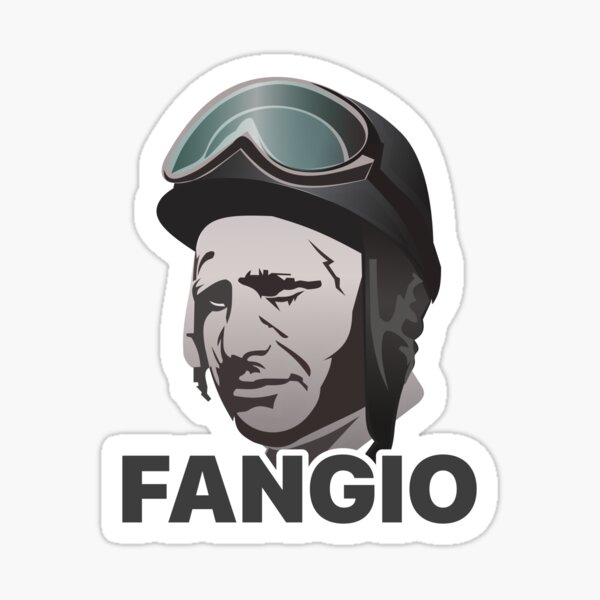 "Fangio" Sticker by roblack | Redbubble