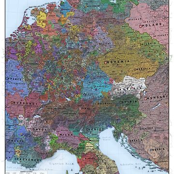 "Map of Europe in 1444" Poster for Sale by PaulBSK | Redbubble