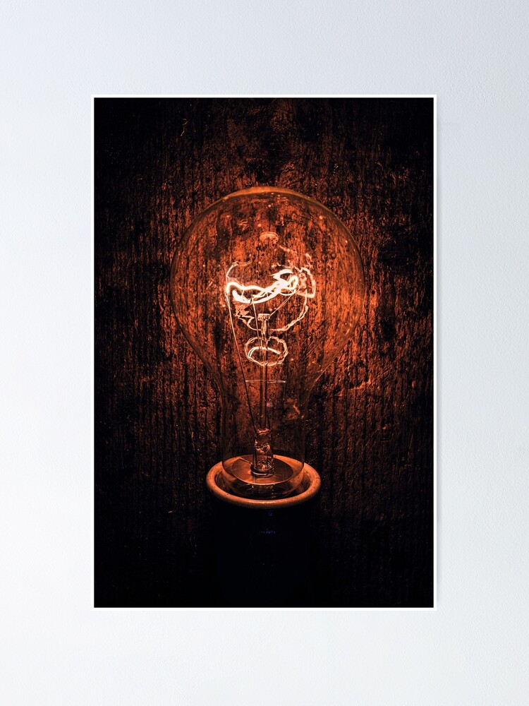 "Incandescent light bulb" Poster for Sale by Erin-store | Redbubble