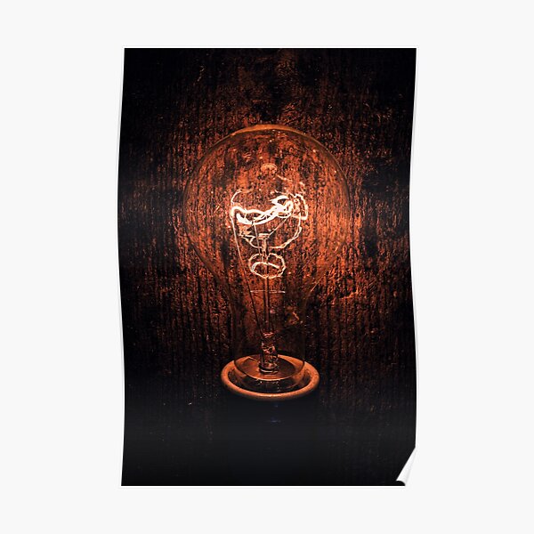 "Incandescent light bulb" Poster for Sale by Erin-store | Redbubble