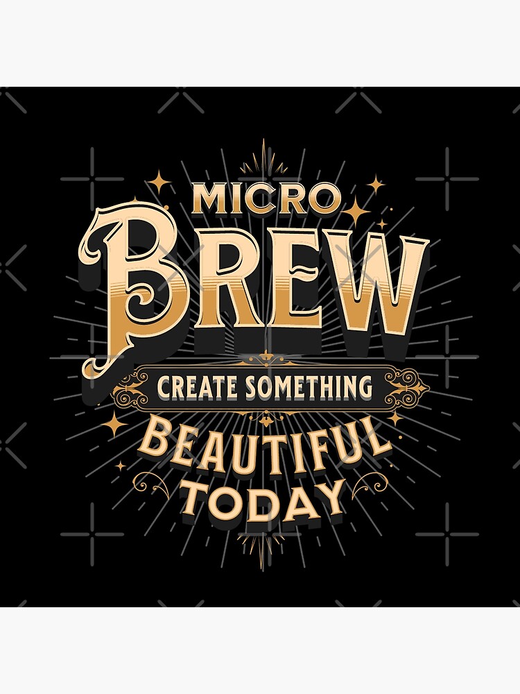 "Craft Beer Microbrew Micro Brew Beer" Poster for Sale by CattlettArt ...