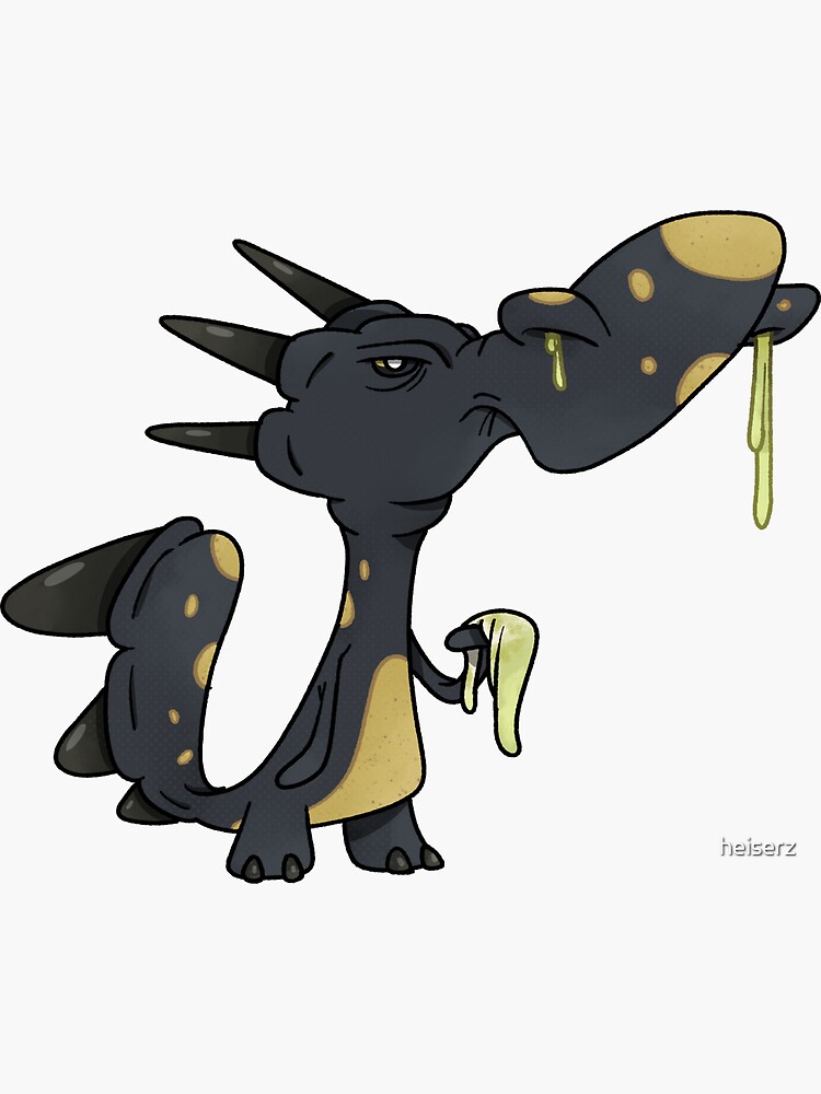 "Snot Dragon" Sticker by heiserz | Redbubble