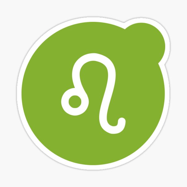 "Chlorophyll Leo" Sticker by AguaEmpress | Redbubble