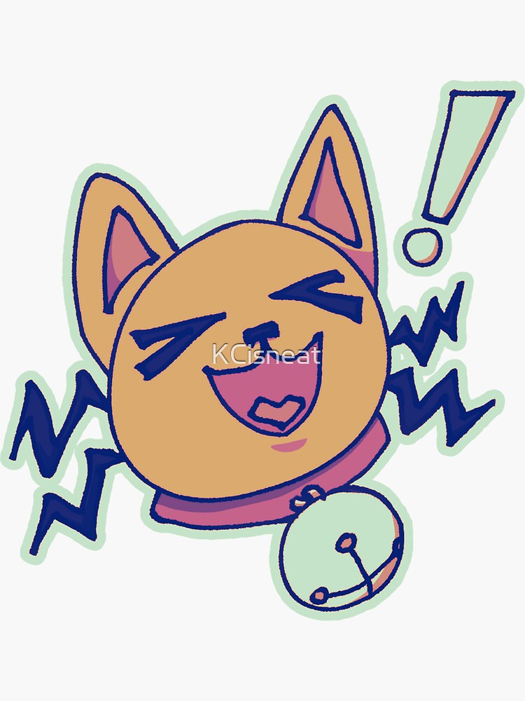 "Shout it! Cat" Sticker by KCisneat | Redbubble