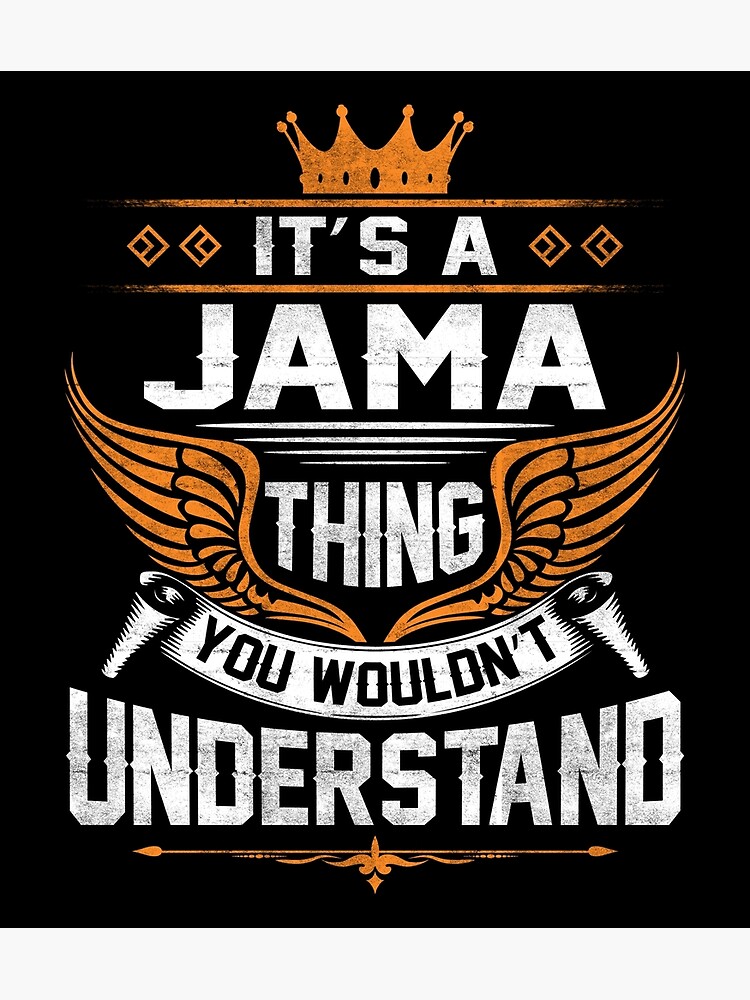 Póster «Camiseta con el nombre de Jama - Camiseta con el nombre de las ...