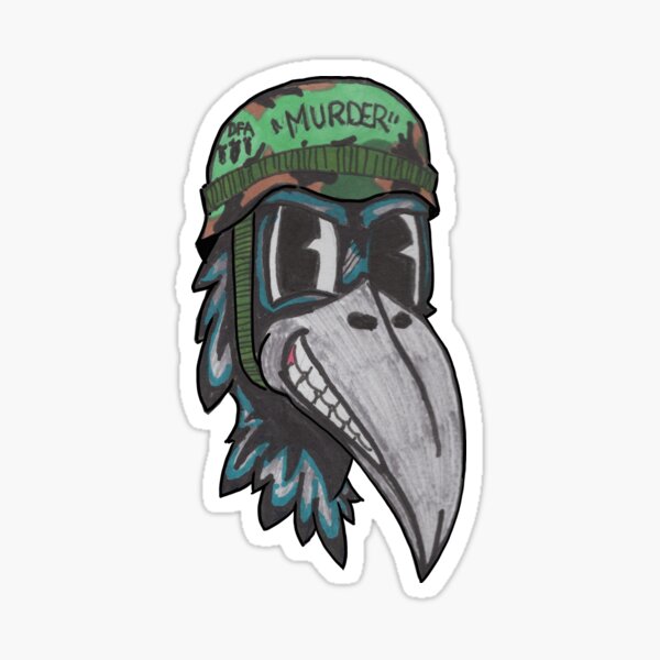 ""Murder"" Sticker by bigjondraws | Redbubble