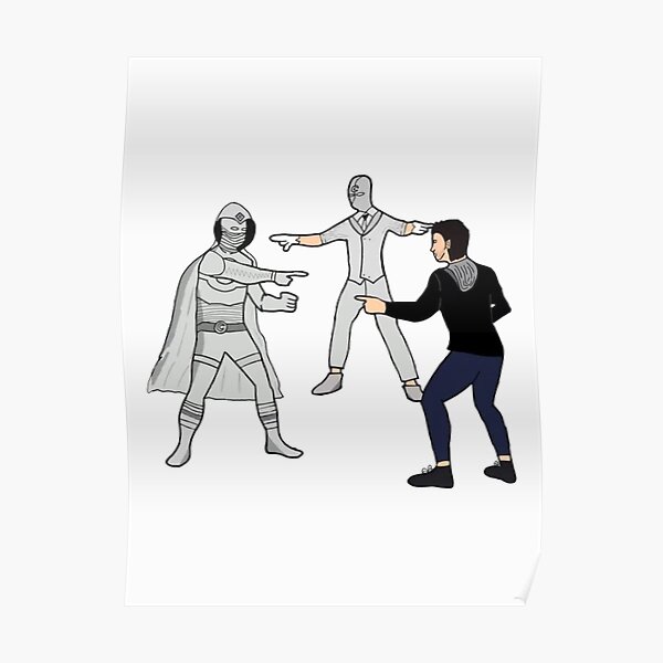 "Point meme for moon knight " Poster by the-quote-boy | Redbubble