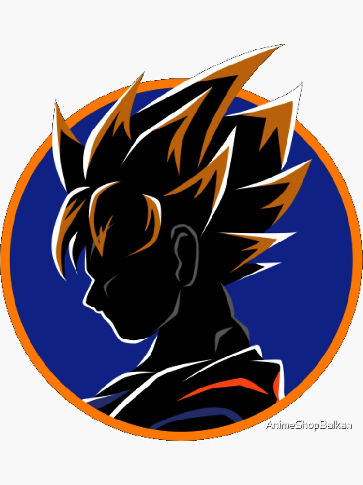 "Goku Supers Sayan form Logo" Sticker by AnimeShopBalkan | Redbubble