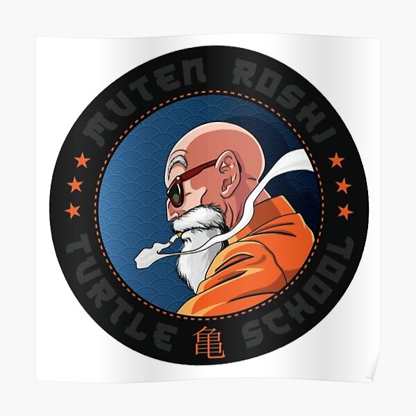 "Master Roshi Logo " Poster for Sale by AnimeShopBalkan | Redbubble