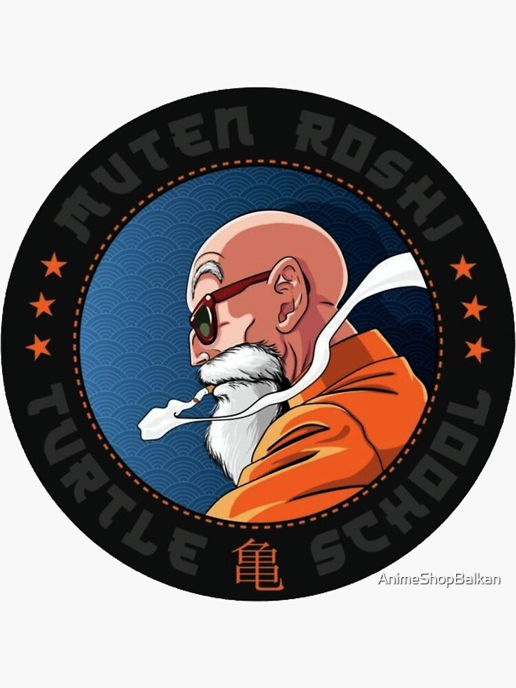 "Master Roshi Logo " Sticker by AnimeShopBalkan | Redbubble