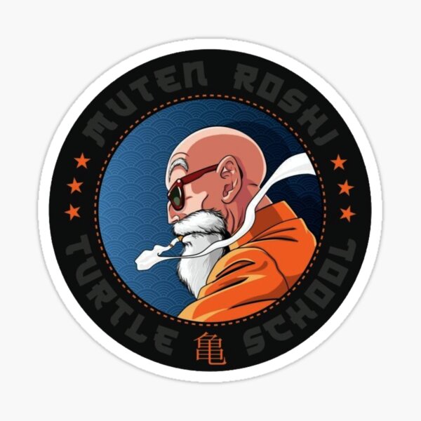 "Master Roshi Logo " Sticker by AnimeShopBalkan | Redbubble