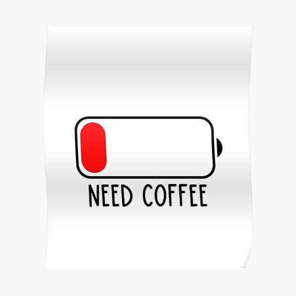 "need coffee battery sticker, funny battery sticker, funny coffee ...