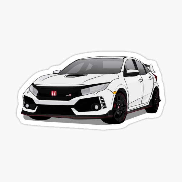 "FK8 Type R JDM Sticker" Sticker for Sale by JDMCartunez | Redbubble
