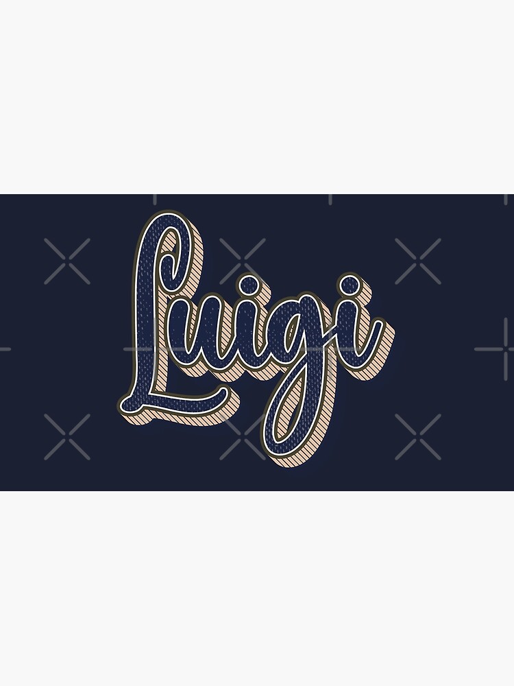 "Luigi Name Handwritten Text" Poster by urbantale | Redbubble