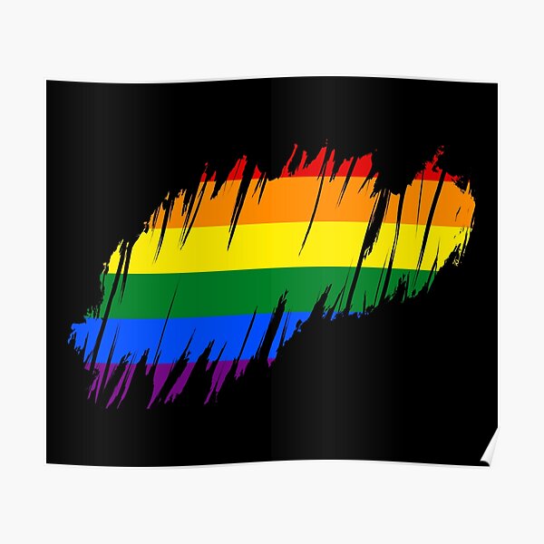 "LGBTQ flag" Poster for Sale by GraphismNinja | Redbubble